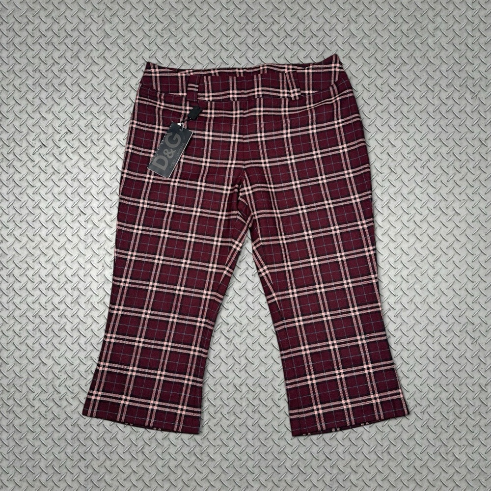 Early 2000s Dolce & Gabbana wool plaid pantalone NWT - Gem